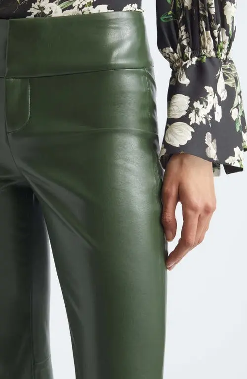 Alice + Olivia Olivia Faux Leather Bootcut Pants
