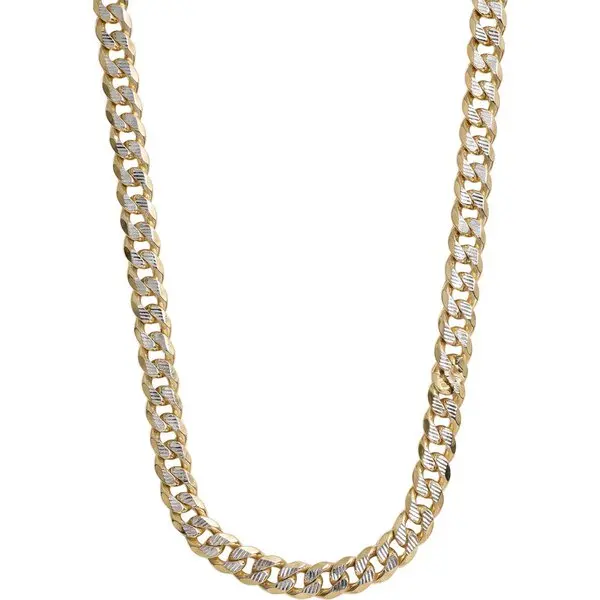 Argento Vivo Two-tone Curb Chain Necklace