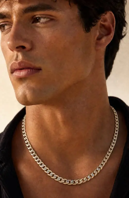 Argento Vivo Two-tone Curb Chain Necklace