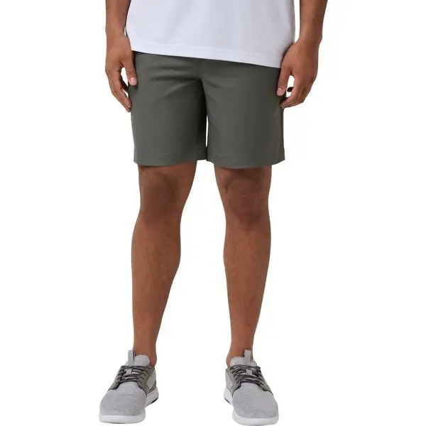 Travis Mathew Otc 2.0 Flat Front Shorts - Dark Olive