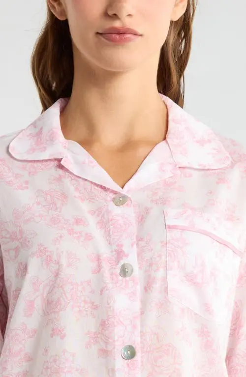 PAPINELLE Nostalgia Floral Cotton Voile Crop Pajamas