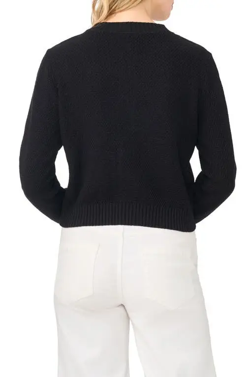 CECE DUPRAZ Embroidered Cotton Blend Cardigan