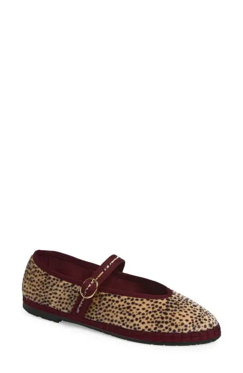 FLABELUS X Animal Print Ballet Flat - Brown