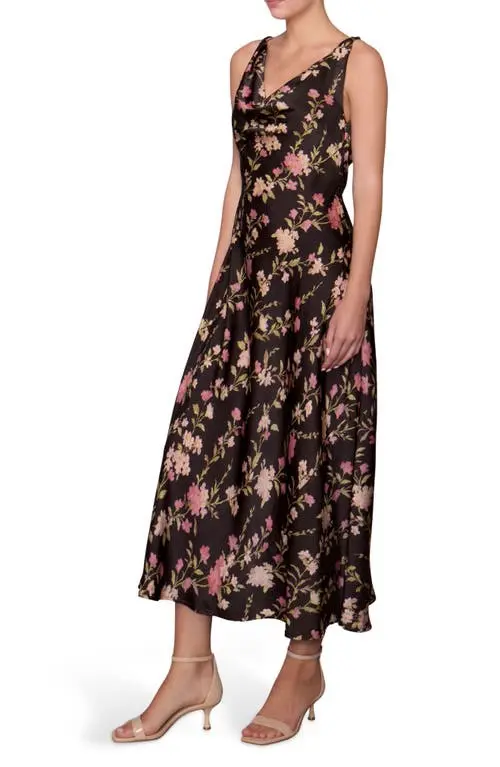 MELLODAY Print Satin Dress