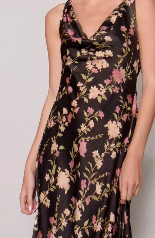 MELLODAY Print Satin Dress