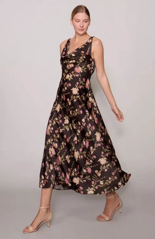 MELLODAY Print Satin Dress