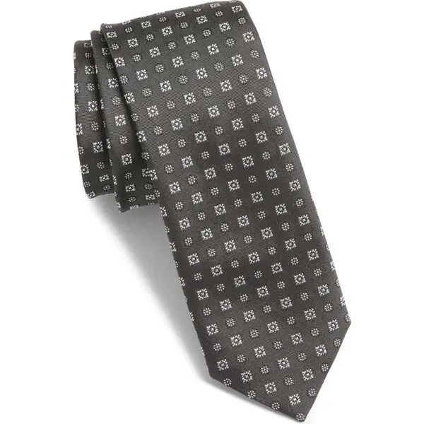 BOSS Medallion Silk Neck Tie - Black