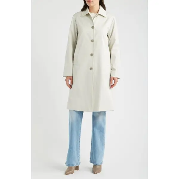 Fleurette Carson Water-resistant Raincoat - Stone