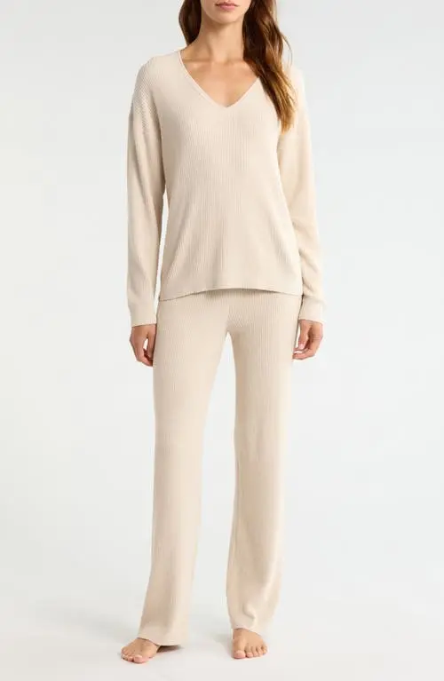 Barefoot Dreams Cozychic® Ultra Lite® Rib Pajamas - Bisque