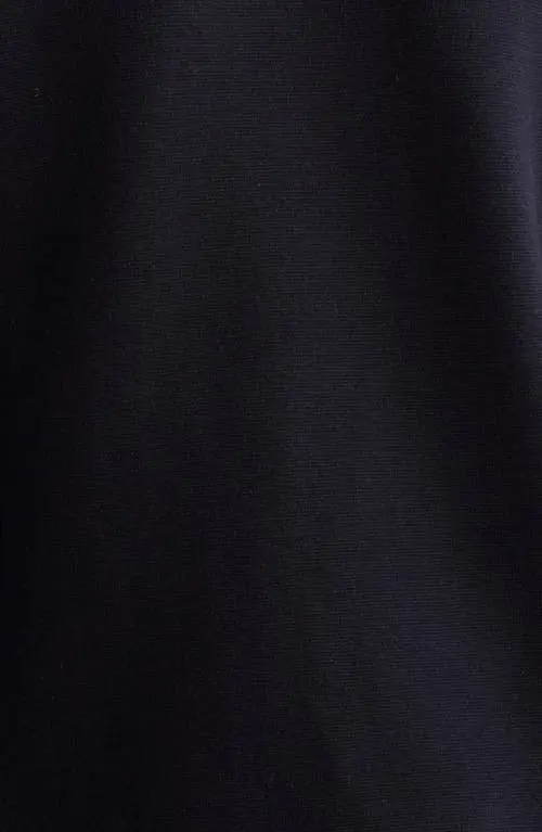 Bernardo Mixed Media Quilt Front Sweater Jacket - Navy