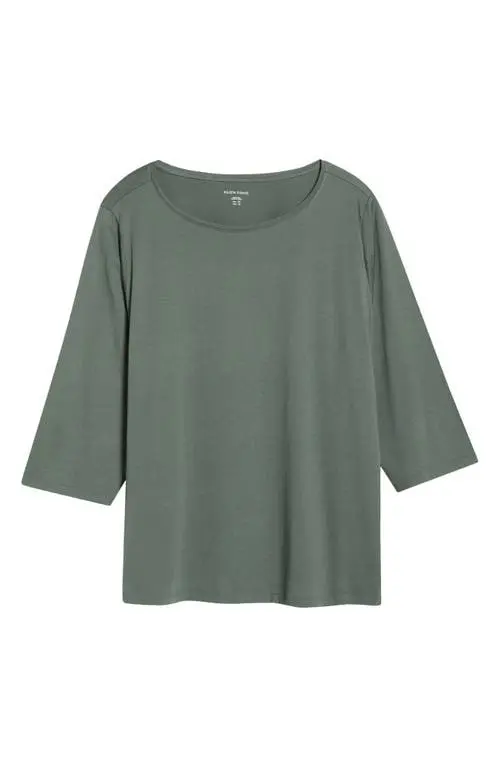 Eileen Fisher Organic Cotton Bateau Neck Top