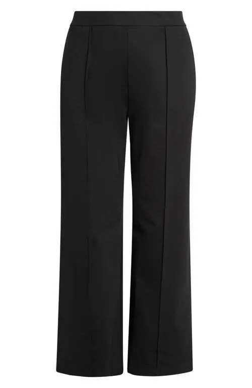 Eileen Fisher High Waist Double Knit Straight Leg Pants