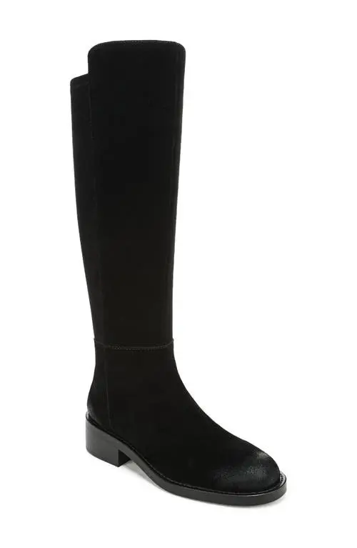 Sam Edelman Marin Stretch Suede Knee High Boot - Black