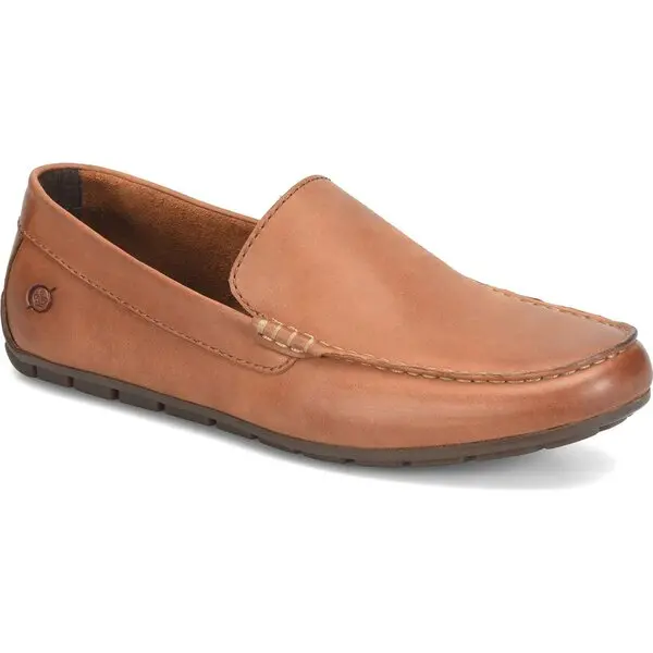 BØRN Allan Moc Driver Loafer - Brown Fullgrain