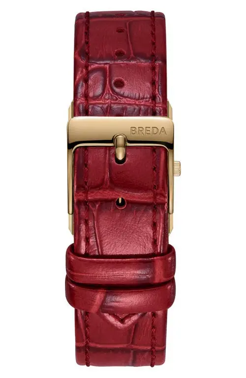 BREDA Virgil Leather Strap Watch
