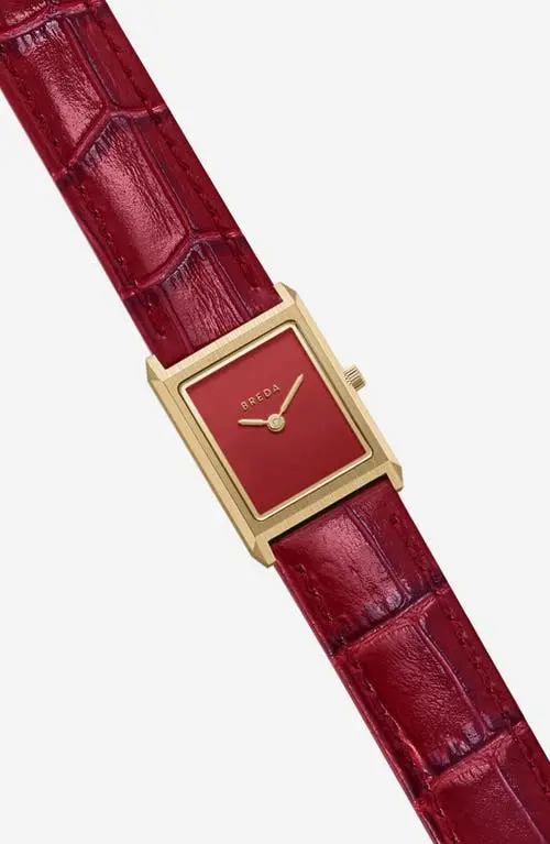 BREDA Virgil Leather Strap Watch