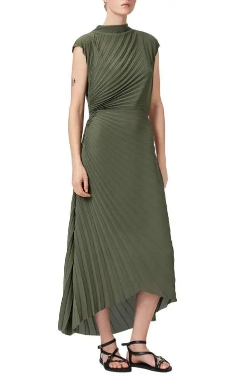 ALLSAINTS Rayanna Sunray Pleated Dress