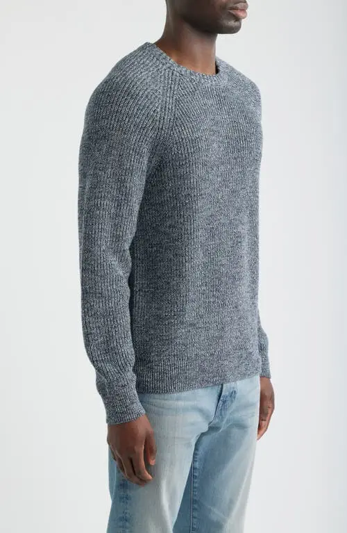 Madewell Shaker Stitch Cotton Sweater - Ink Marl