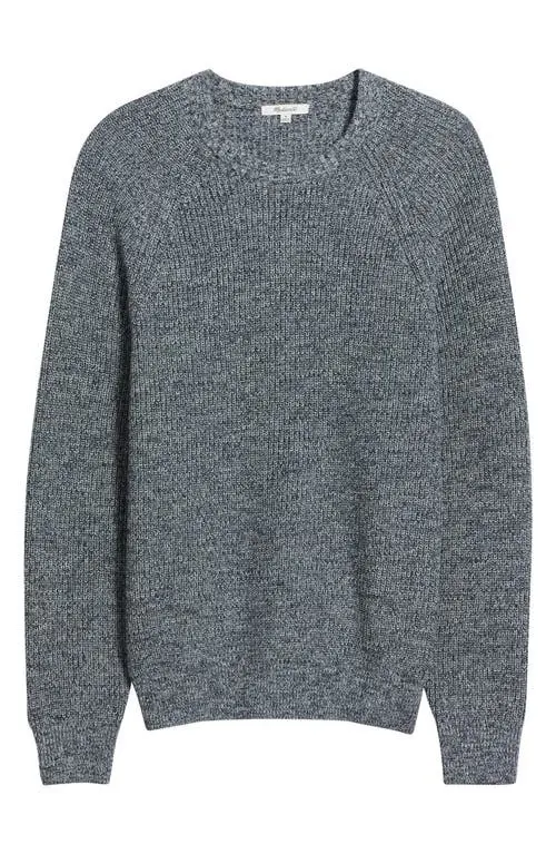 Madewell Shaker Stitch Cotton Sweater - Ink Marl