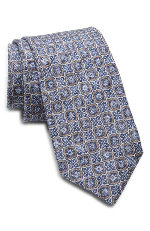 David Donahue Geometric Silk Tie