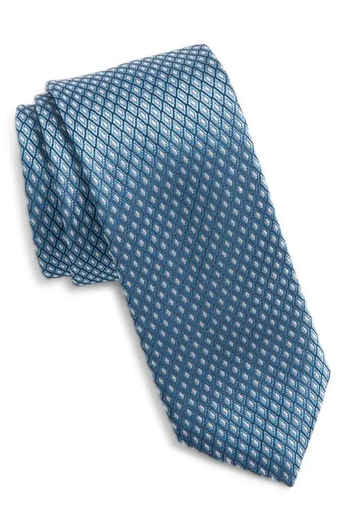 BOSS Jacquard Silk Neck Tie - Light Past/blue