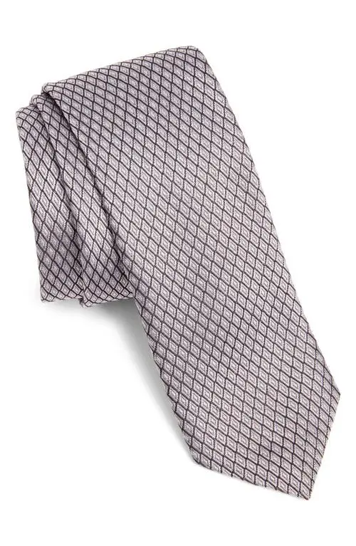 BOSS Jacquard Silk Tie - Medium Pink