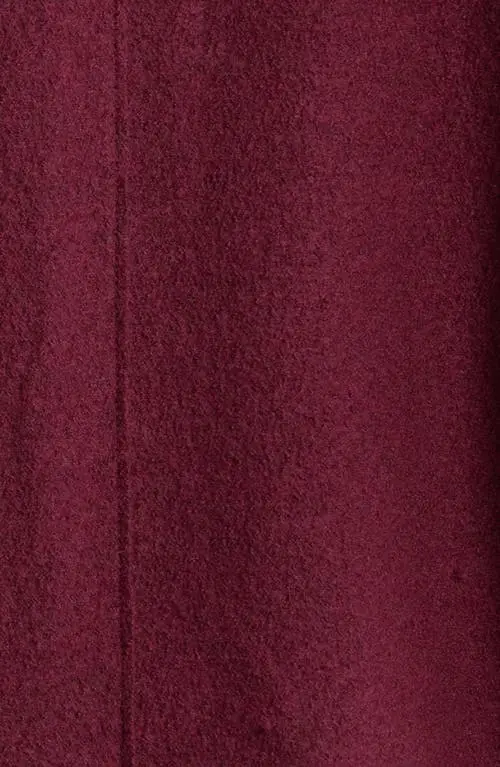 Eileen Fisher Classic Collar Boiled Wool Jacket - Wine