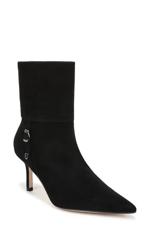 FAVORITE DAUGHTER Tamra Pointed Toe Bootie - Black Suede