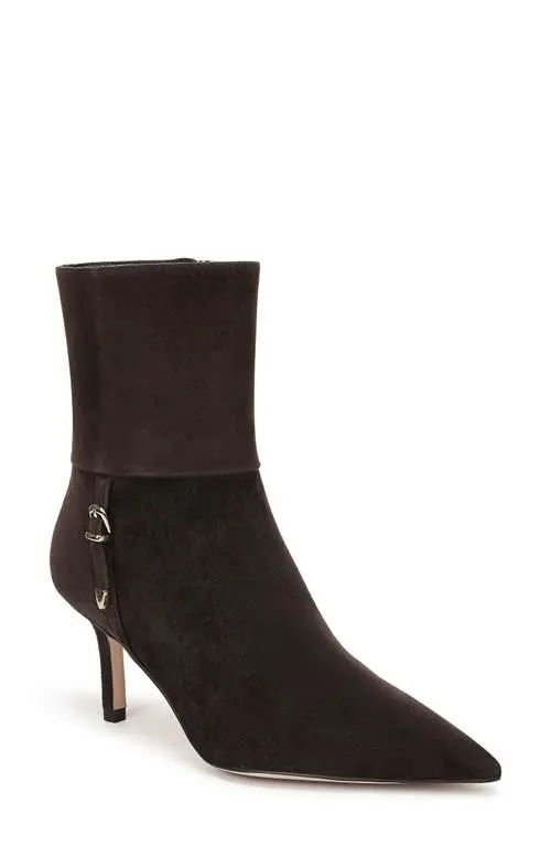 FAVORITE DAUGHTER Tamra Pointed Toe Bootie - Coffee Suede