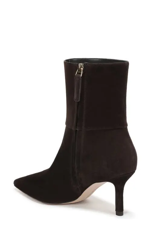 FAVORITE DAUGHTER Tamra Pointed Toe Bootie - Coffee Suede