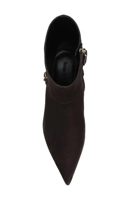 FAVORITE DAUGHTER Tamra Pointed Toe Bootie - Coffee Suede