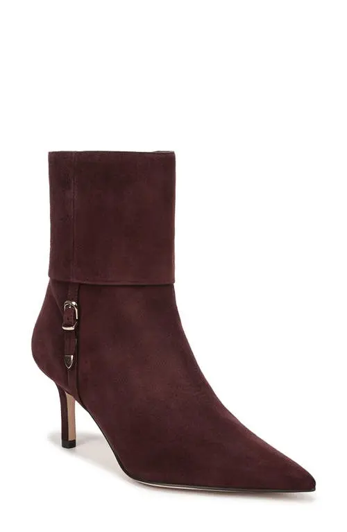 FAVORITE DAUGHTER Tamra Pointed Toe Bootie - Wine Suede