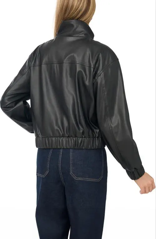 Vince Camuto Faux Leather Bomber Jacket