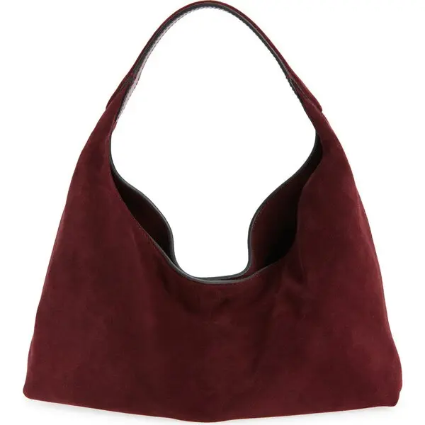 Madewell The Mylie Suede Shoulder Bag - Sangria