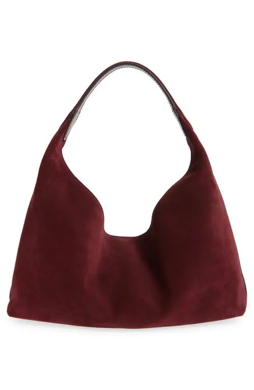 Madewell The Mylie Suede Shoulder Bag - Sangria