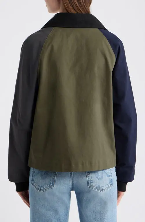 Bernardo Short Colorblock Stretch Rain Jacket