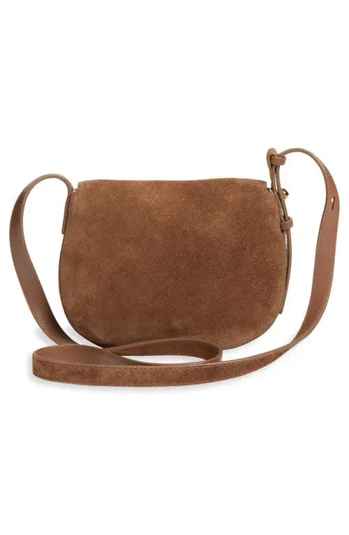 Madewell The Dakota Suede Saddle Crossbody Bag