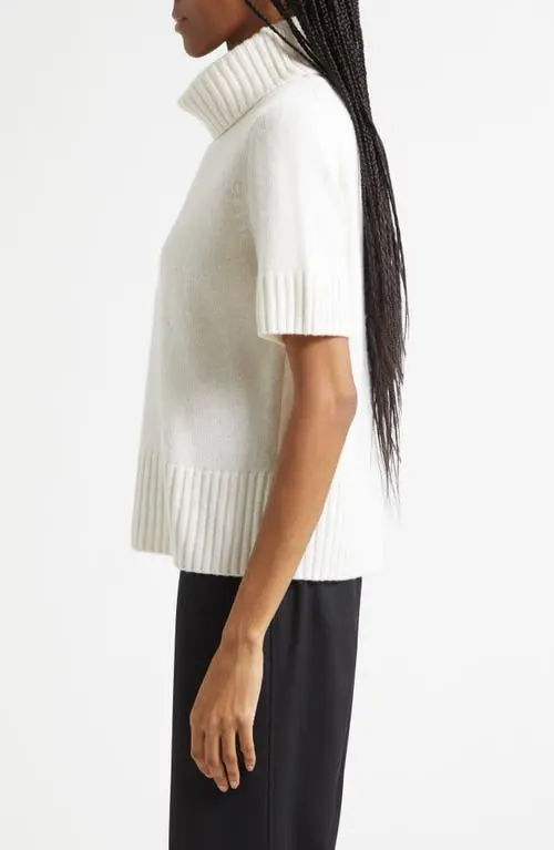 REISS Elena Short Sleeve Cashmere Turtleneck