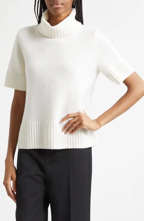 REISS Elena Short Sleeve Cashmere Turtleneck
