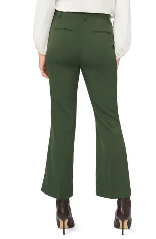 Halogen Tailored High Waist Ankle Flare Leg Pants - Midnight Sage