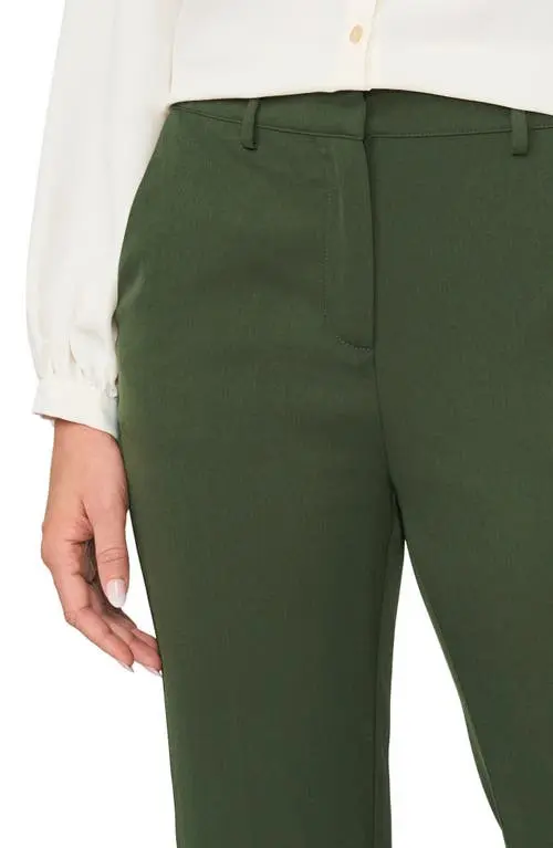 Halogen Tailored High Waist Ankle Flare Leg Pants - Midnight Sage