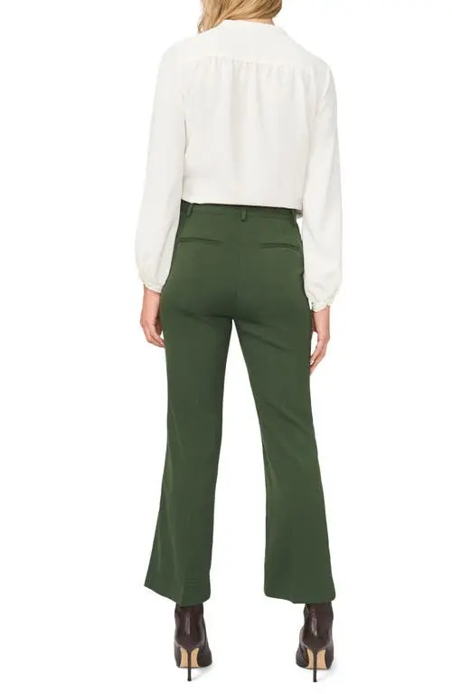 Halogen Tailored High Waist Ankle Flare Leg Pants - Midnight Sage