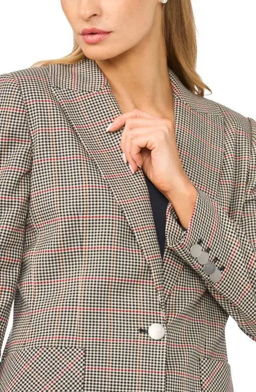 Halogen Print Single Button Blazer