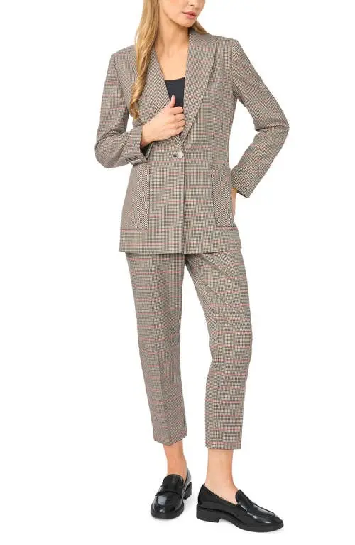 Halogen Print Single Button Blazer