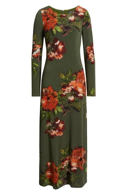 Julia Jordan Floral Long Sleeve Maxi Dress