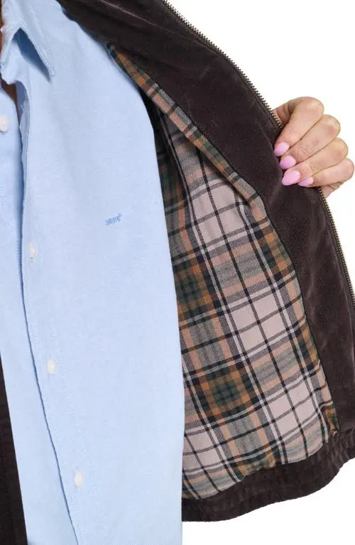 LEVI'S Relaxed Fit Faux Suede Dad Bomber Jacket