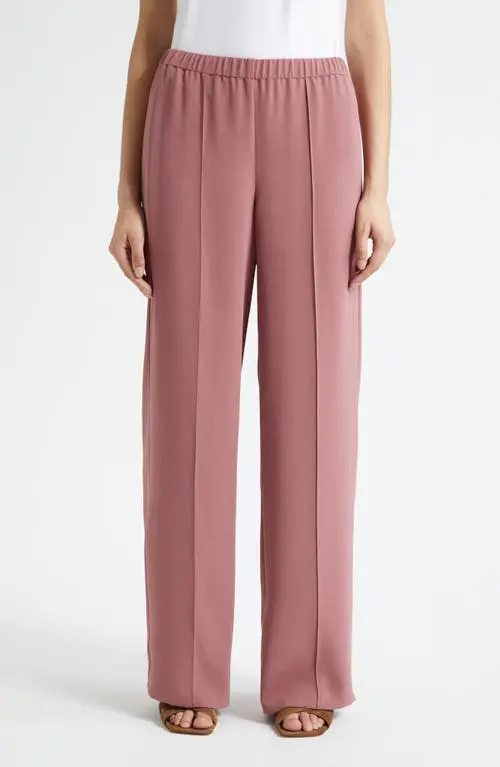 Vince Mid-rise Wide Leg Pants - Rose Jam