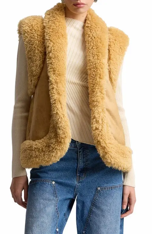 Avec Les Filles Faux Shearling Vest