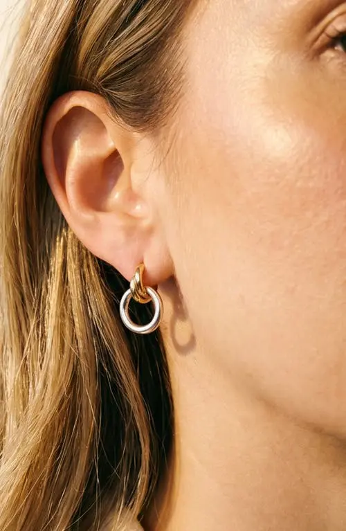 Argento Vivo 2-tone Mini Knot Earrings