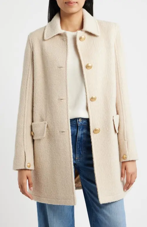 Sam Edelman Crested Button Coat - Birch